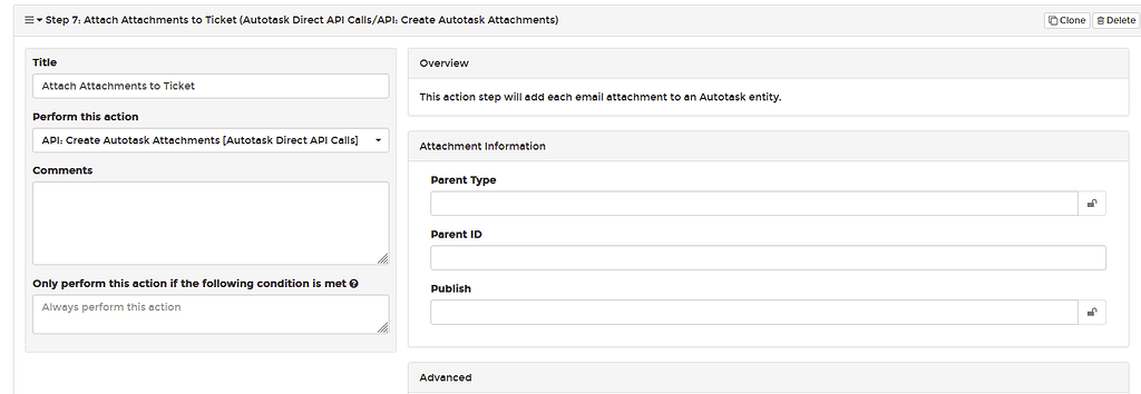 Create Attachments in Ticket, options greyed out - Help & Questions - MSPintegrations